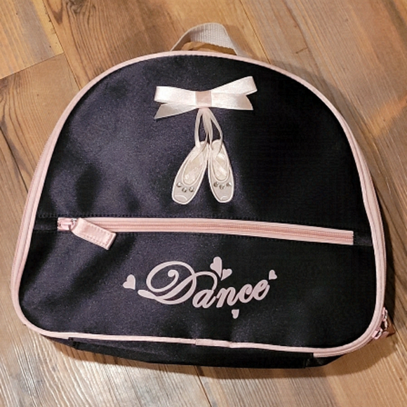 Unbranded | Accessories | Balletcore Dance Bag Black Satin Pink Ballet ...